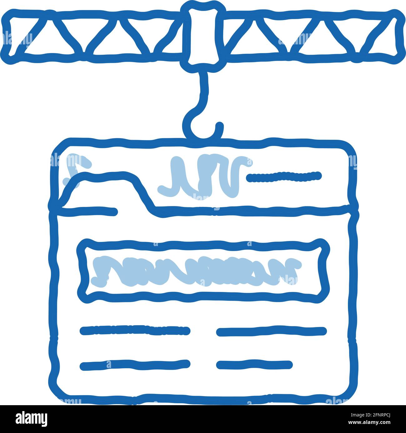 web site construction doodle icon hand drawn illustration Stock Vector ...
