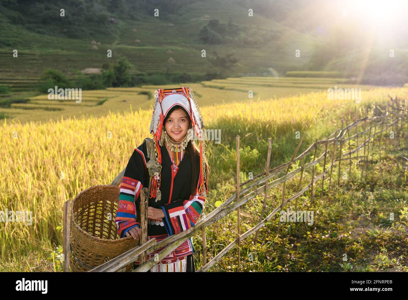 Akha Tribe, Myanmar Stock Photo - Alamy