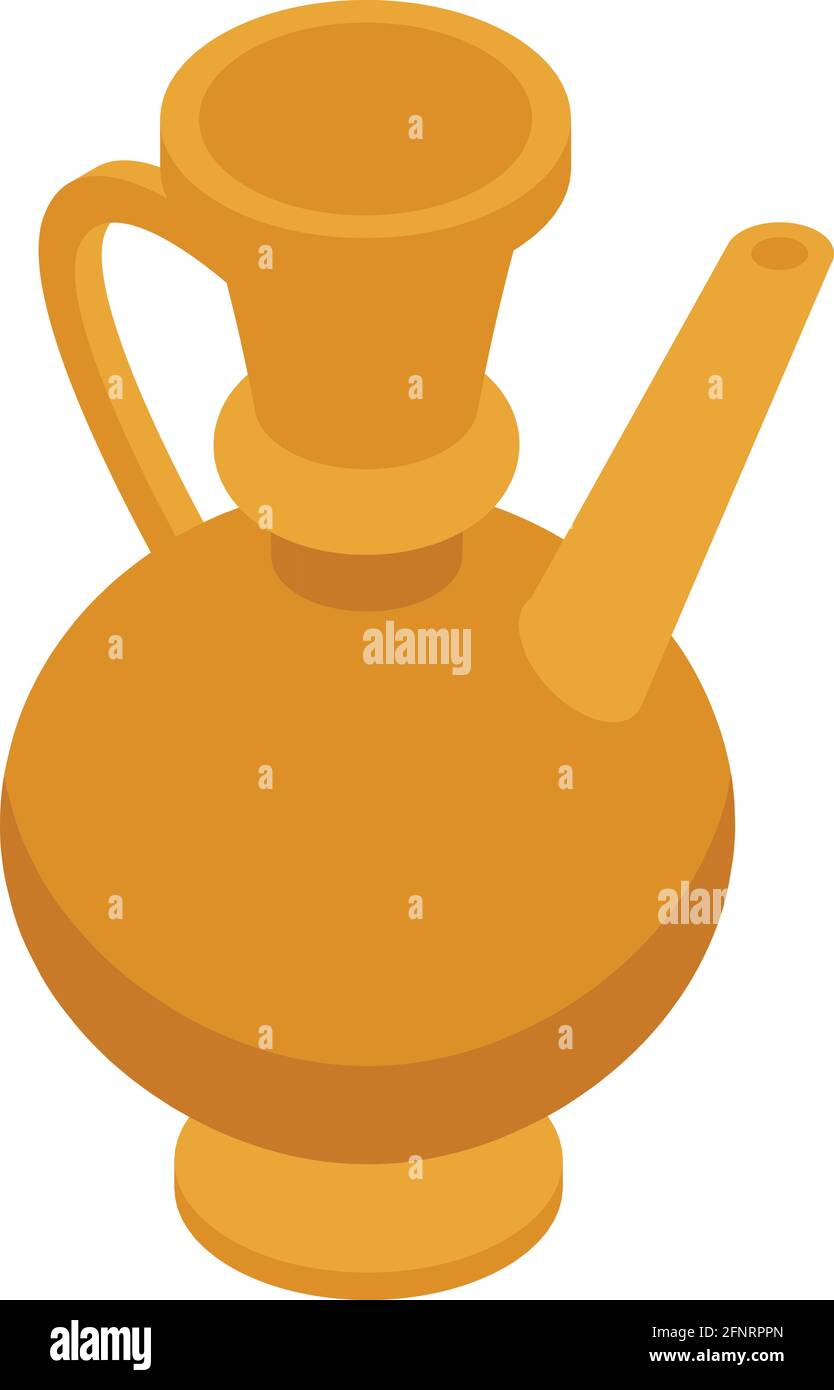 Egypt pitcher icon. Isometric of Egypt pitcher vector icon for web ...