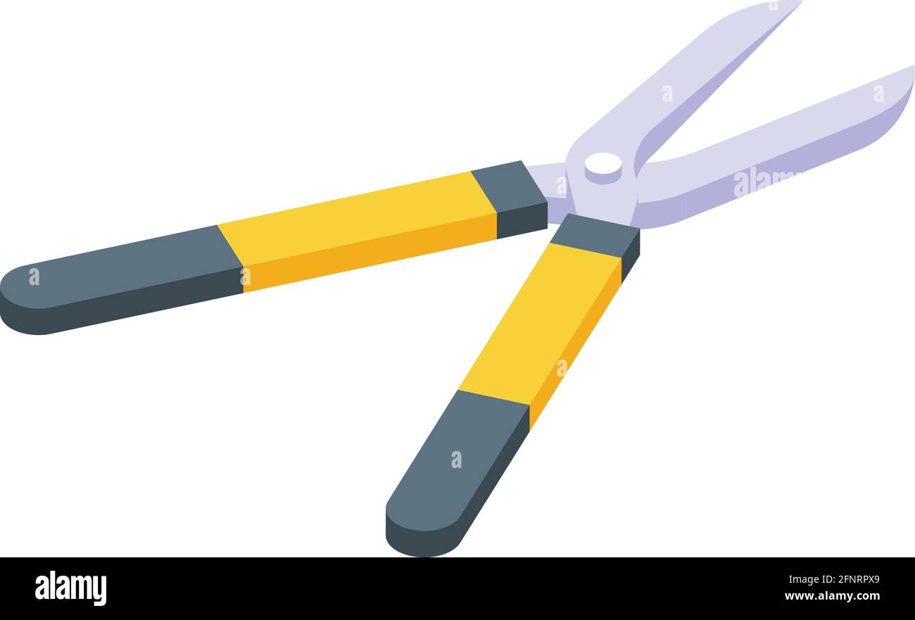 Secateurs icon. Isometric of Secateurs vector icon for web design ...