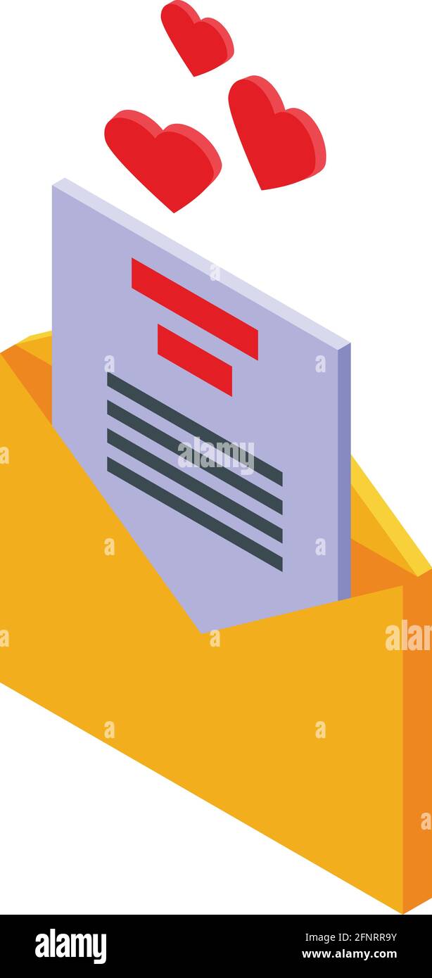 Successful campaign mail icon. Isometric of Successful campaign mail ...