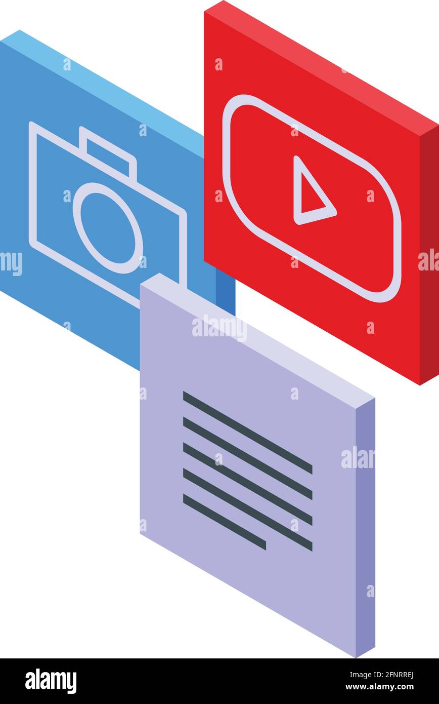 Successful campaign app icon. Isometric of Successful campaign app ...