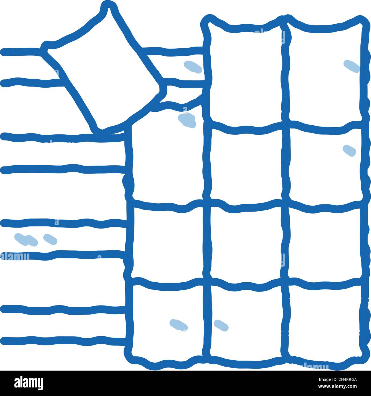 roof ceramic tile doodle icon hand drawn illustration Stock Vector ...