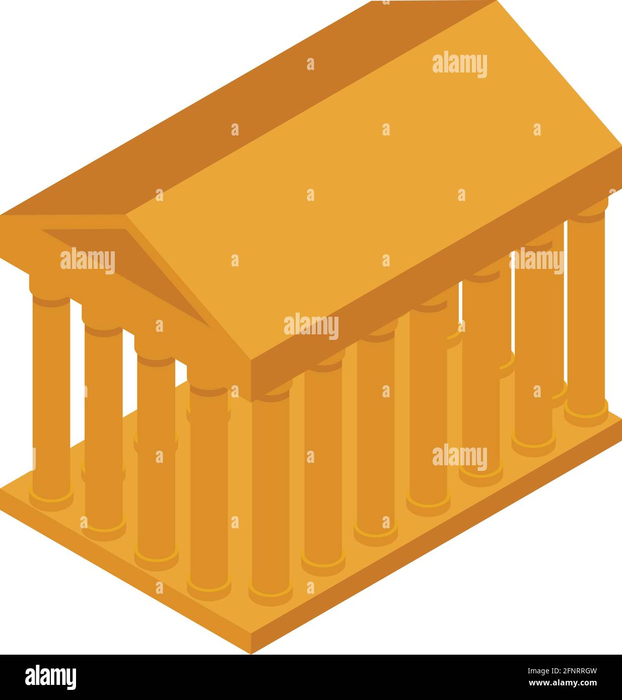 Democracy building icon. Isometric of Democracy building vector icon ...