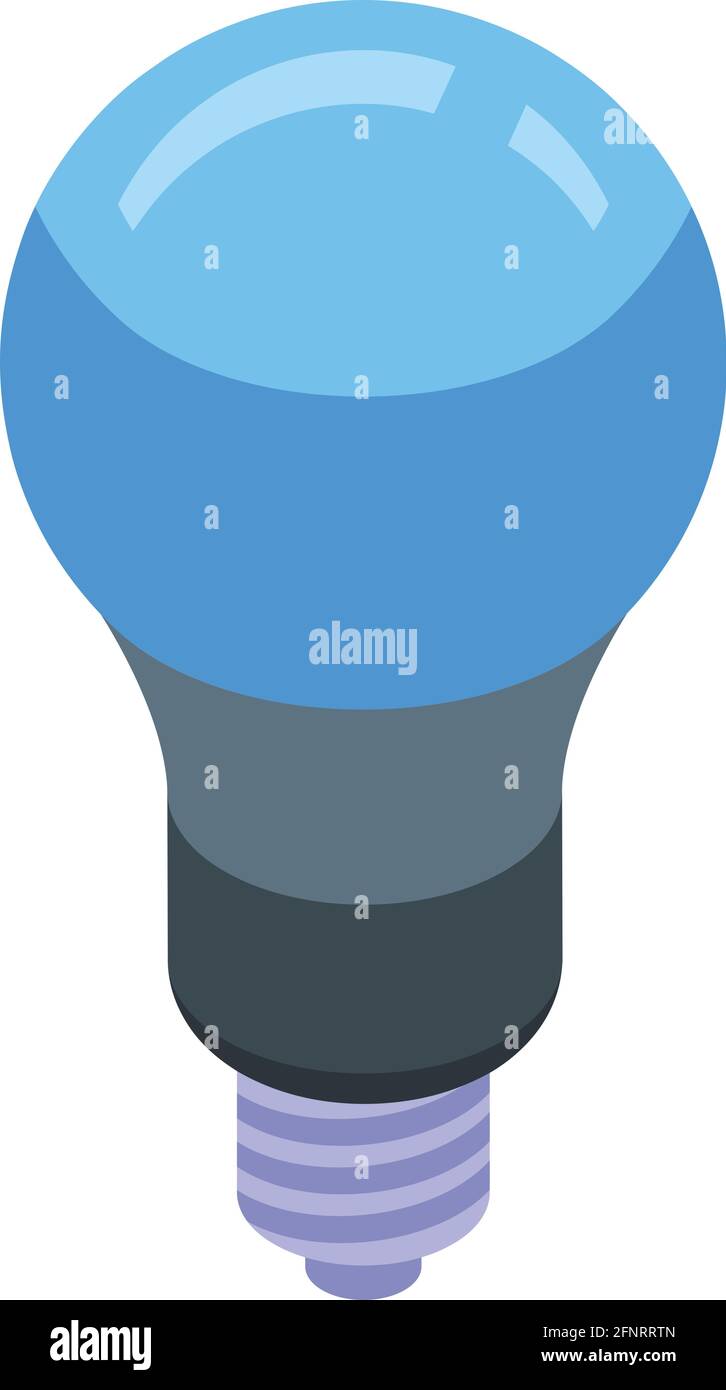 UV lamp bulb icon. Isometric of UV lamp bulb vector icon for web design ...