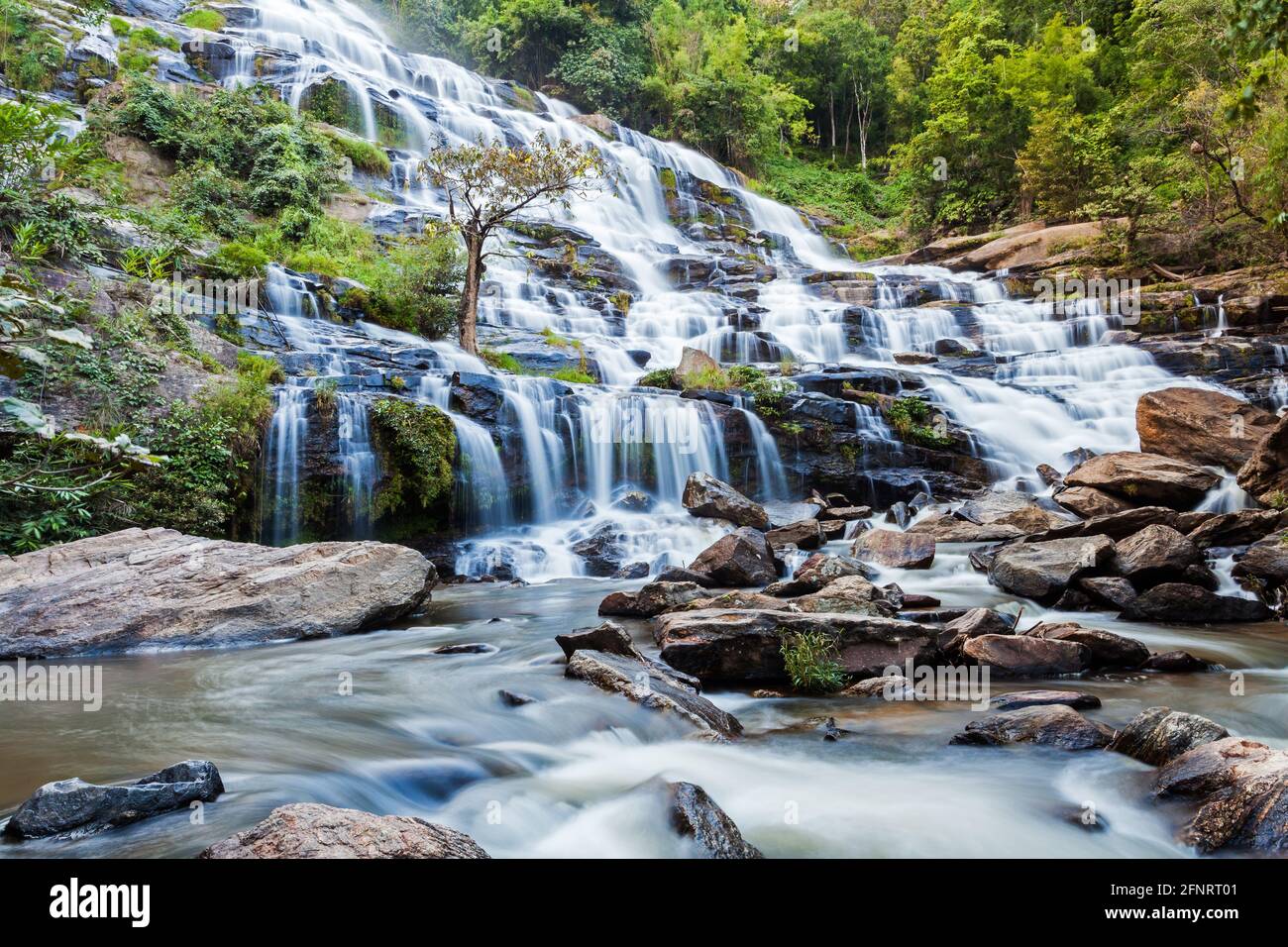 Most beautiful waterfall in Thailand name Mae Ya water fall in Chiang ...