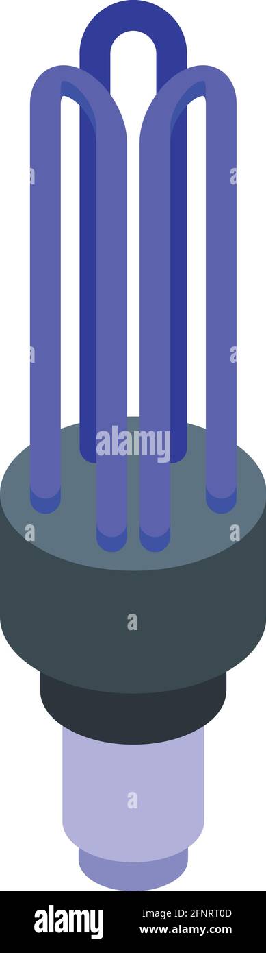 UV lamp rays icon. Isometric of UV lamp rays vector icon for web design ...