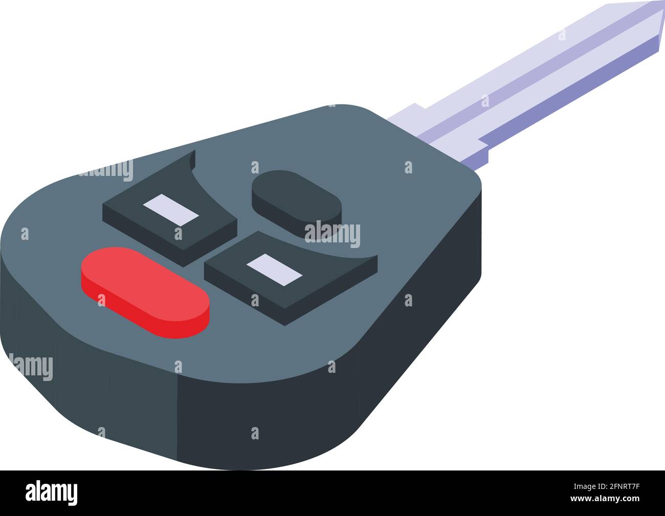 Smart car key drive icon. Isometric of Smart car key drive vector icon ...