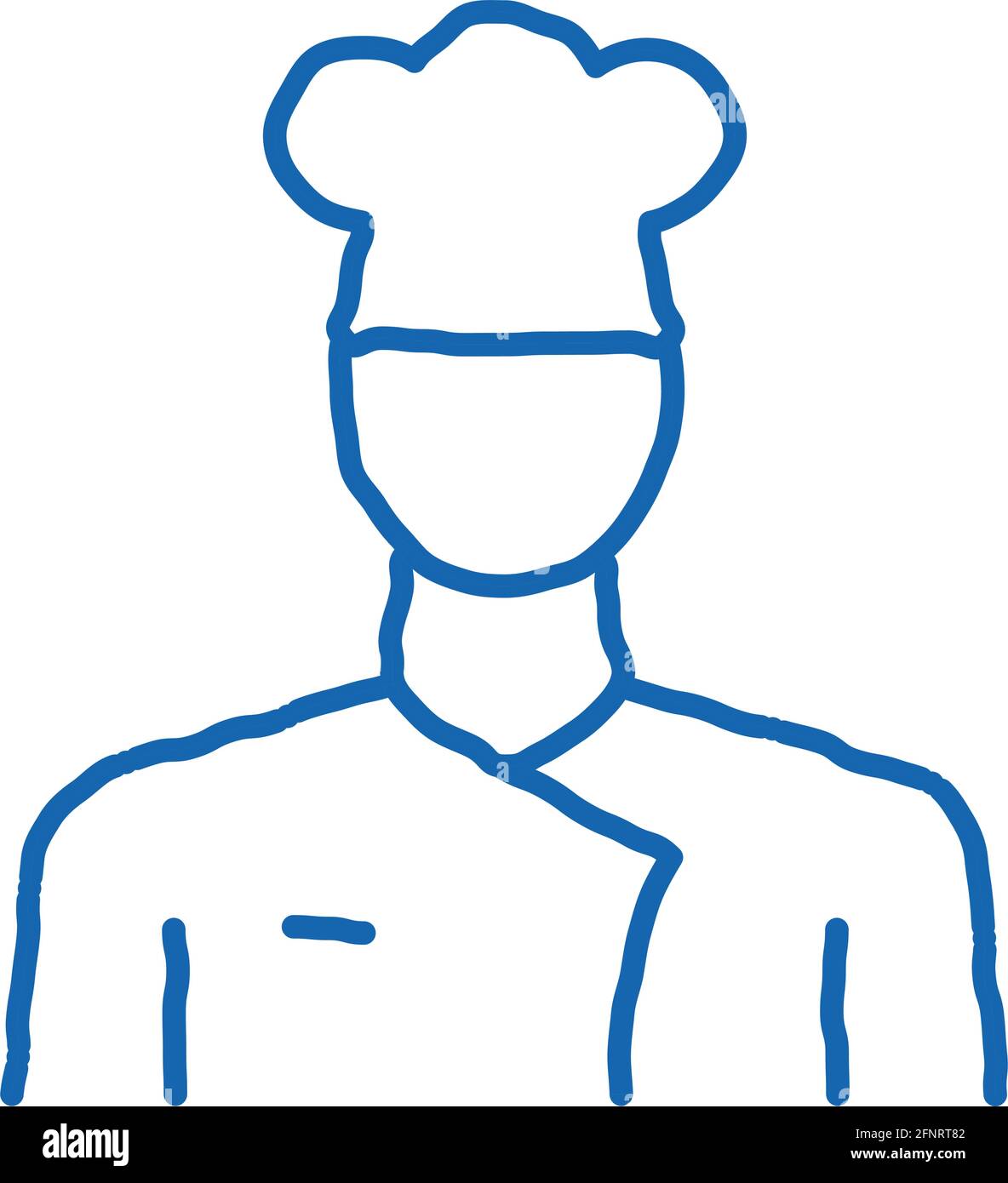 cook chief profession doodle icon hand drawn illustration Stock Vector ...