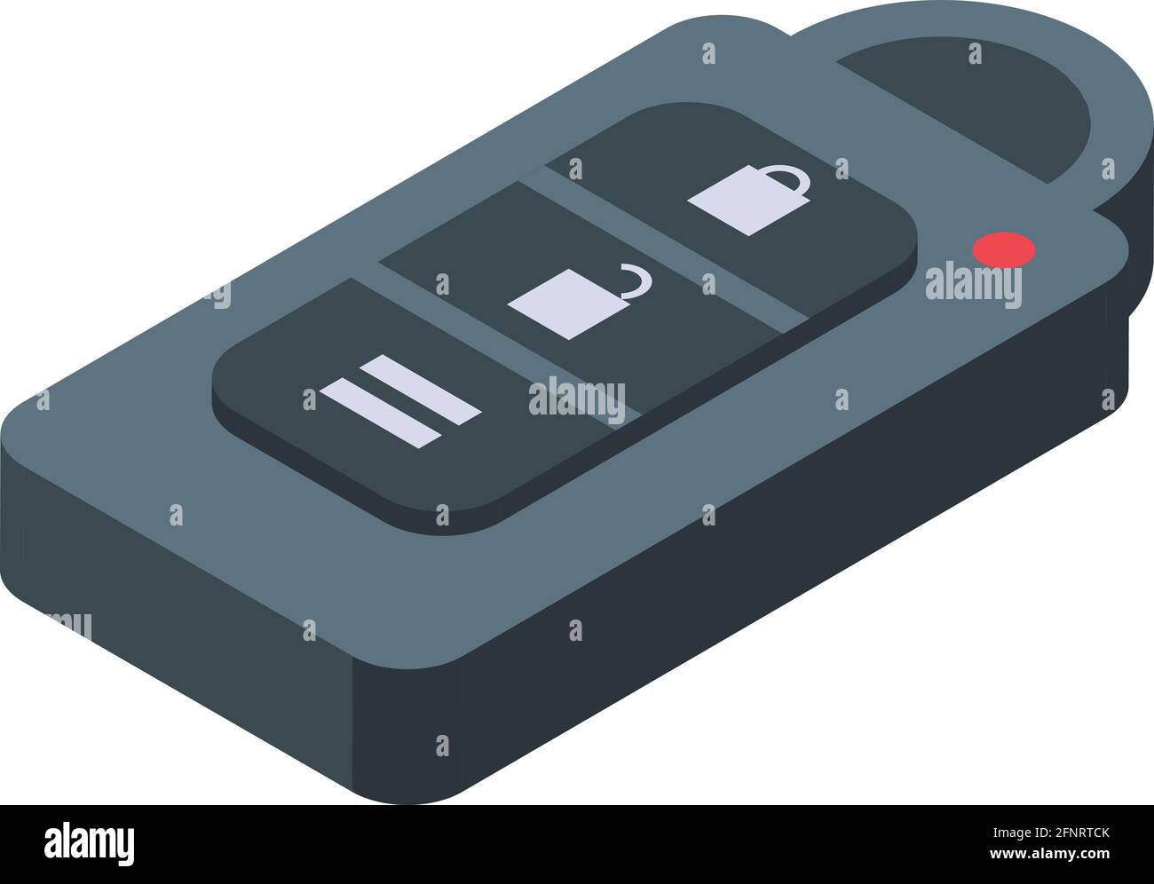 Smart car key driver icon. Isometric of Smart car key driver vector ...