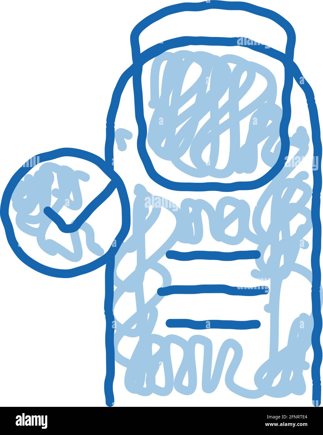 healthy nail doodle icon hand drawn illustration Stock Vector Image ...