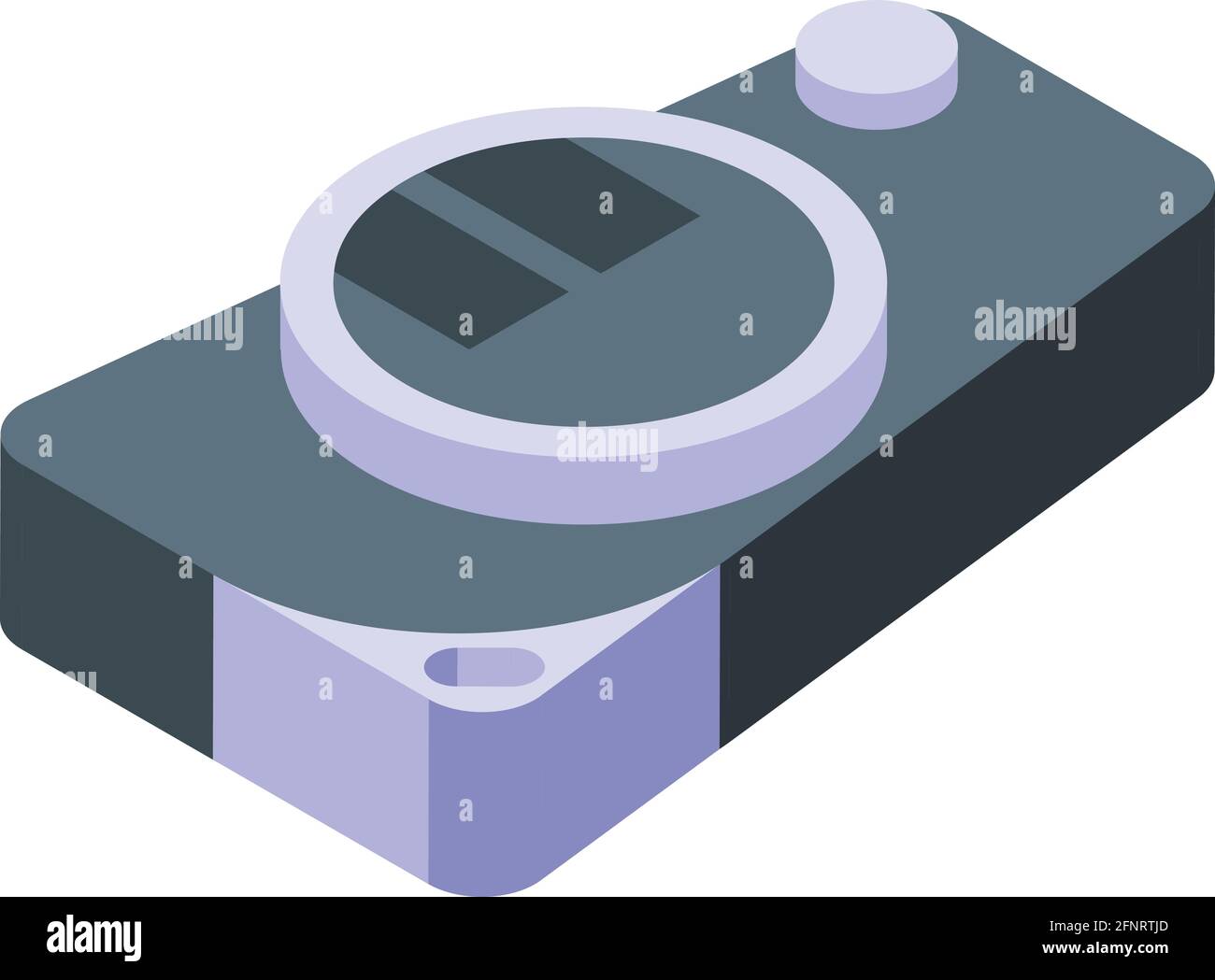 Smart car key alert icon. Isometric of Smart car key alert vector icon ...