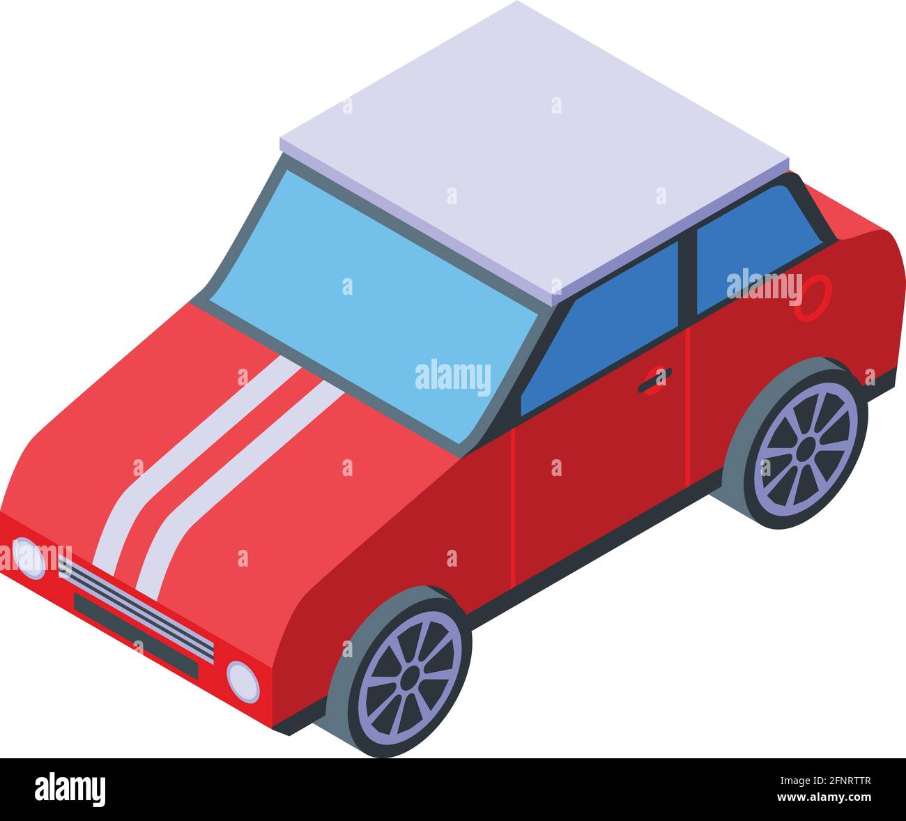 Buying mini car icon. Isometric of Buying mini car vector icon for web ...