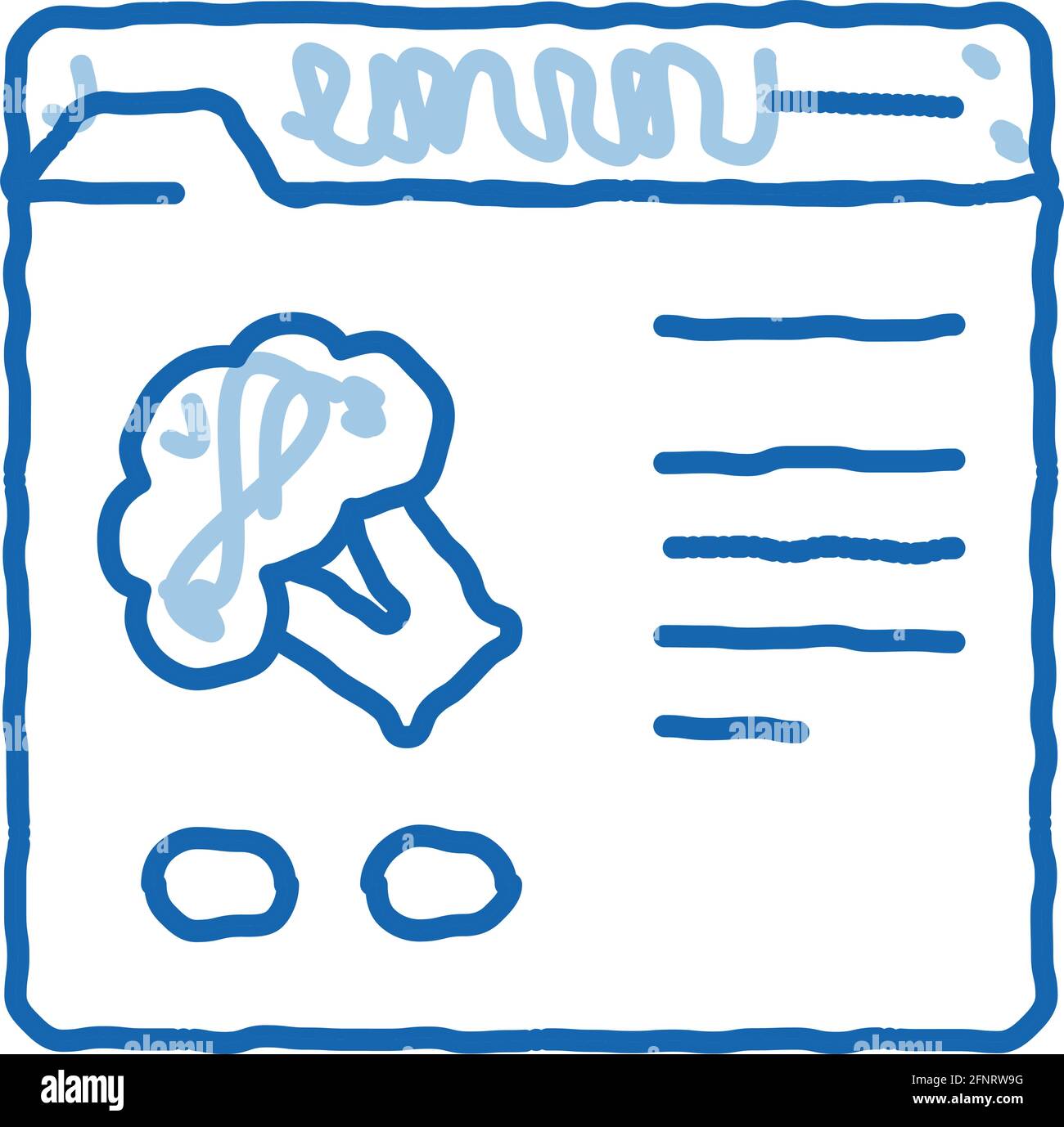 food order web site doodle icon hand drawn illustration Stock Vector ...