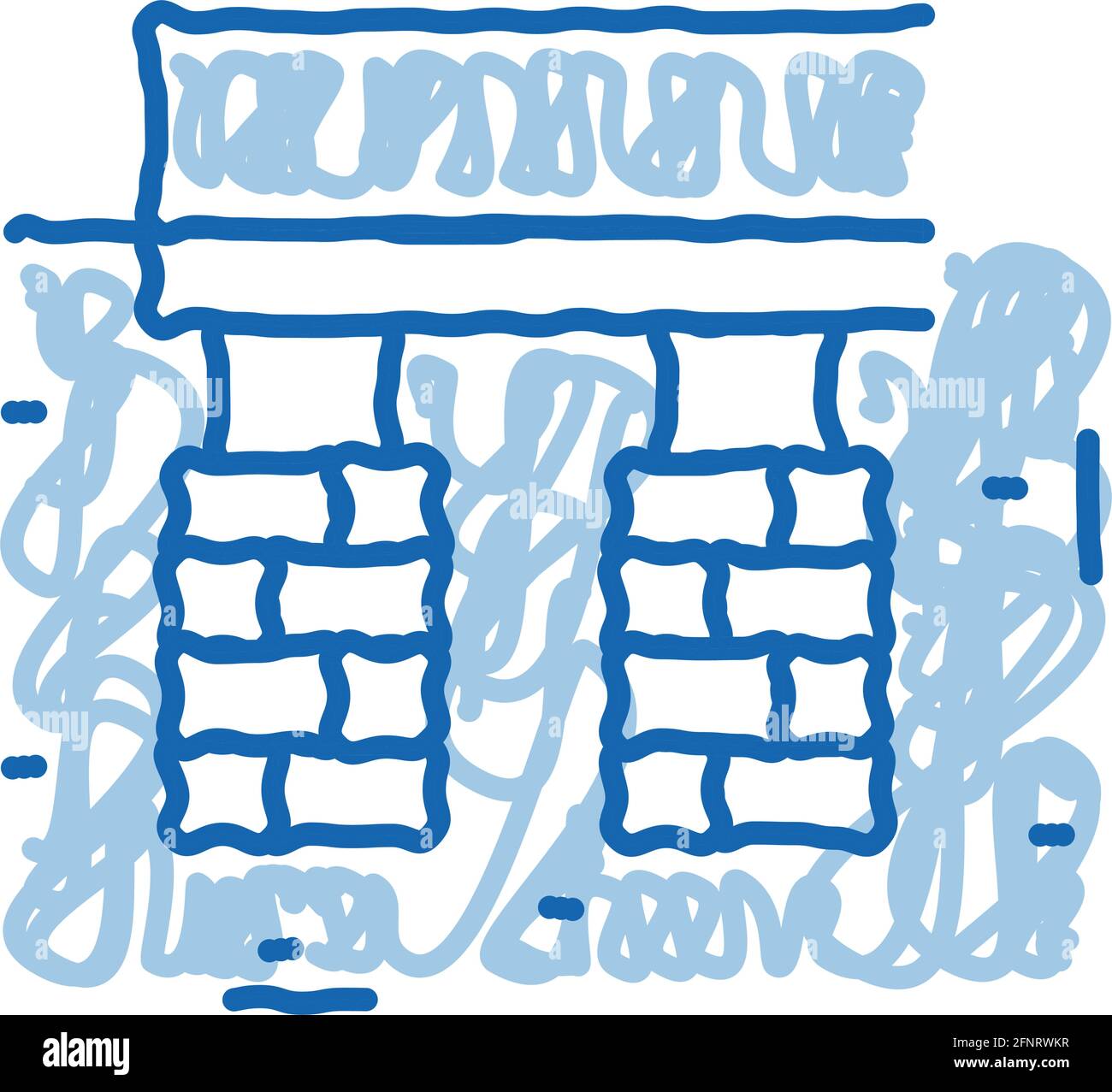 house foundation doodle icon hand drawn illustration Stock Vector Image ...