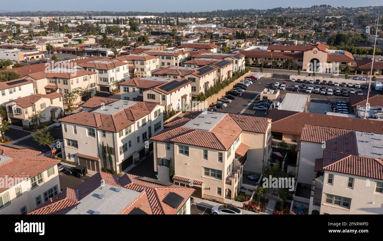 Aerial cityscape view downtown la hi-res stock photography and images ...