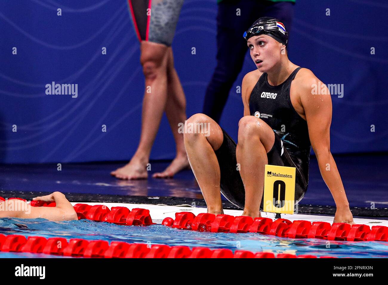 BUDAPEST, HUNGARY - MAY 17: Robin Neumann of the Netherlands competing ...