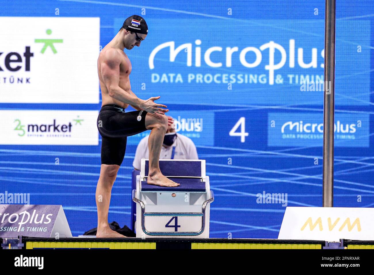 BUDAPEST, HUNGARY - MAY 17: Arno Kamminga of the Netherlands competing ...