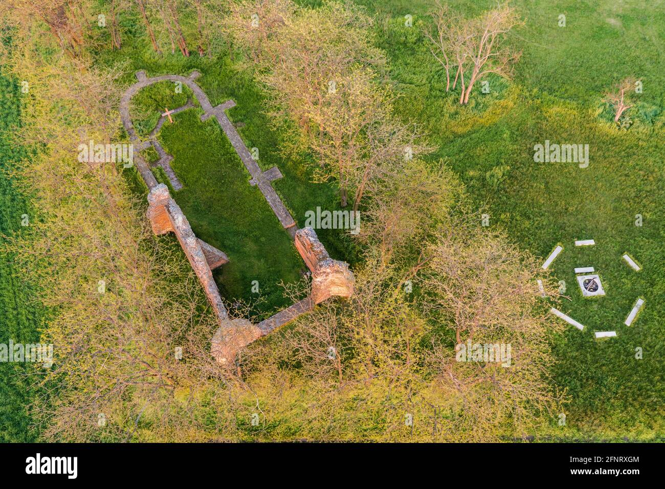 Csomorkany church ruins hi-res stock photography and images - Alamy