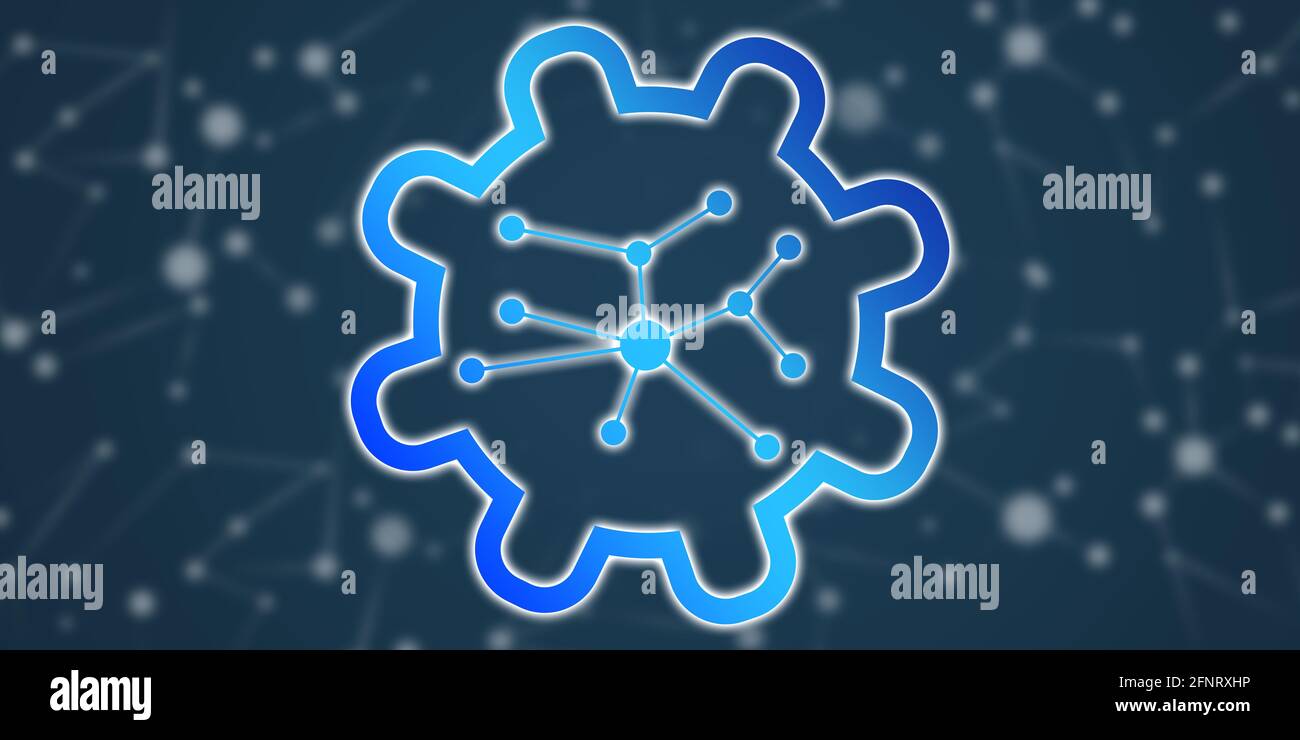 Illustration of a network management concept Stock Photo - Alamy