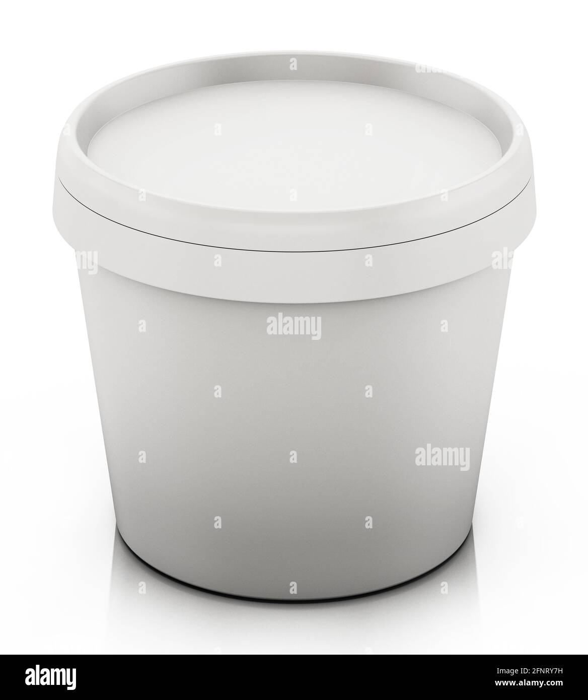 White paint can isolated on white background. 3D illustration Stock ...