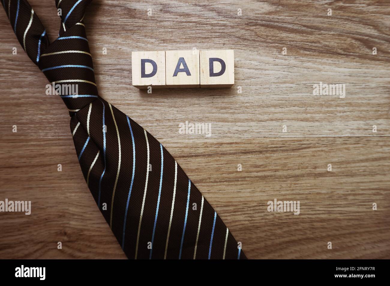 Happy Father's Day concept with DAD alphabet letter with space copy on ...