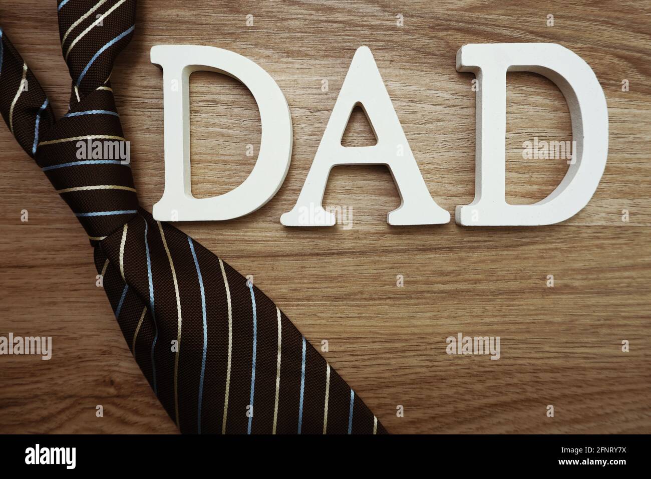 Happy Father's Day concept with DAD alphabet letter with space copy on ...