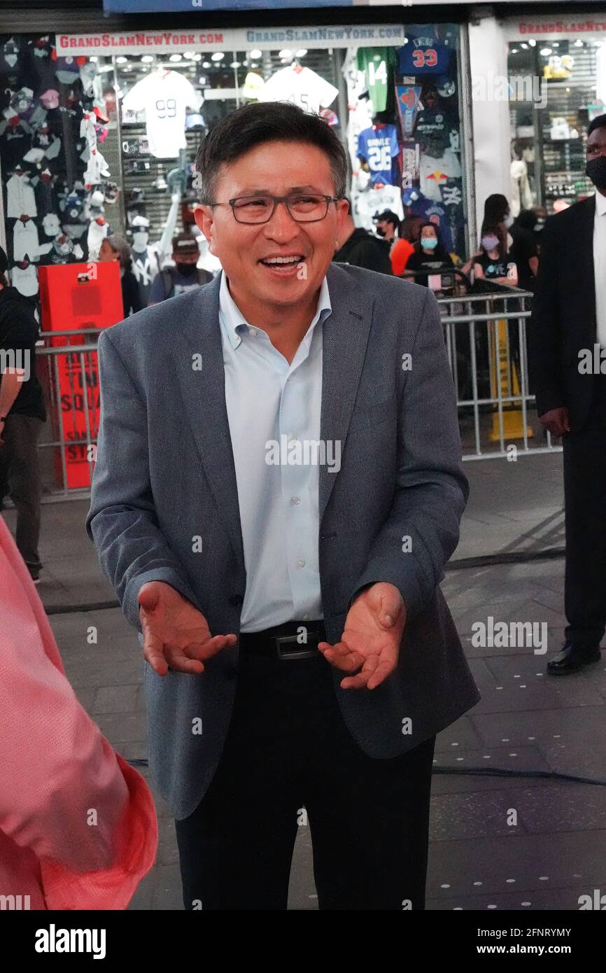 New York, United States. 17th May, 2021. President and CEO Sean Yoon ...