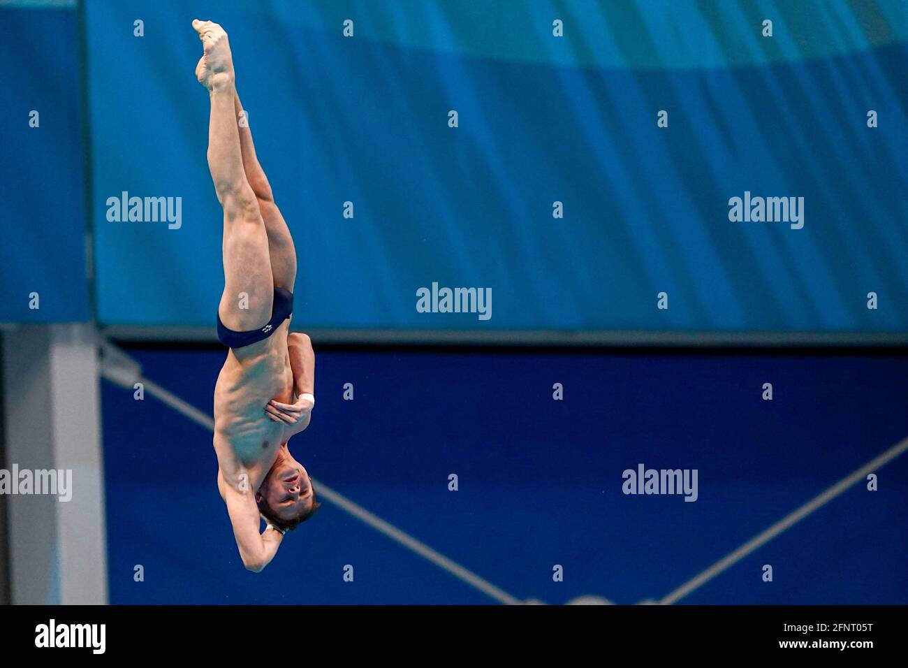 BUDAPEST, HUNGARY - MAY 16: Oleksii Sereda of Ukraine competing at the ...