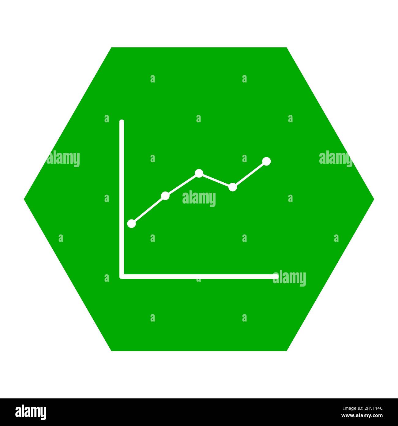 Chart and hexagon Stock Photo - Alamy