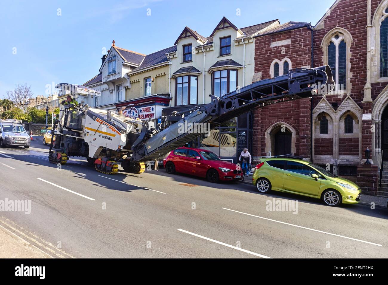 Wirtgen W120 CFi cold planer milling machine belonging to the ...