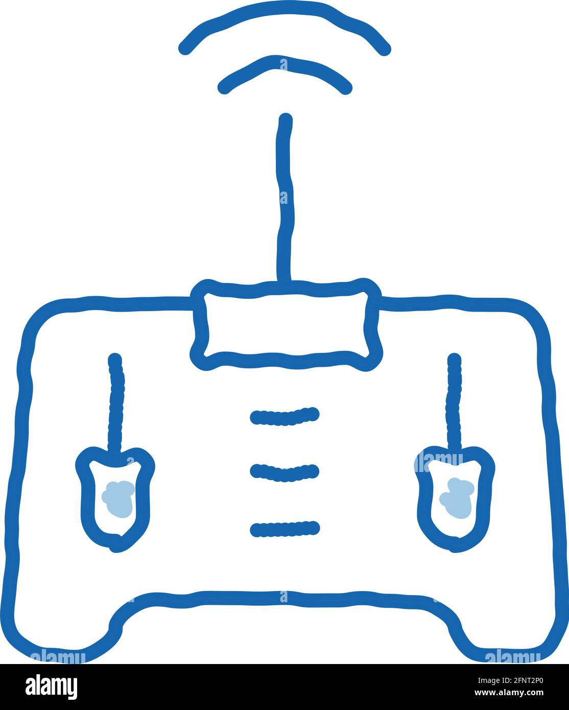 drone remote control doodle icon hand drawn illustration Stock Vector ...