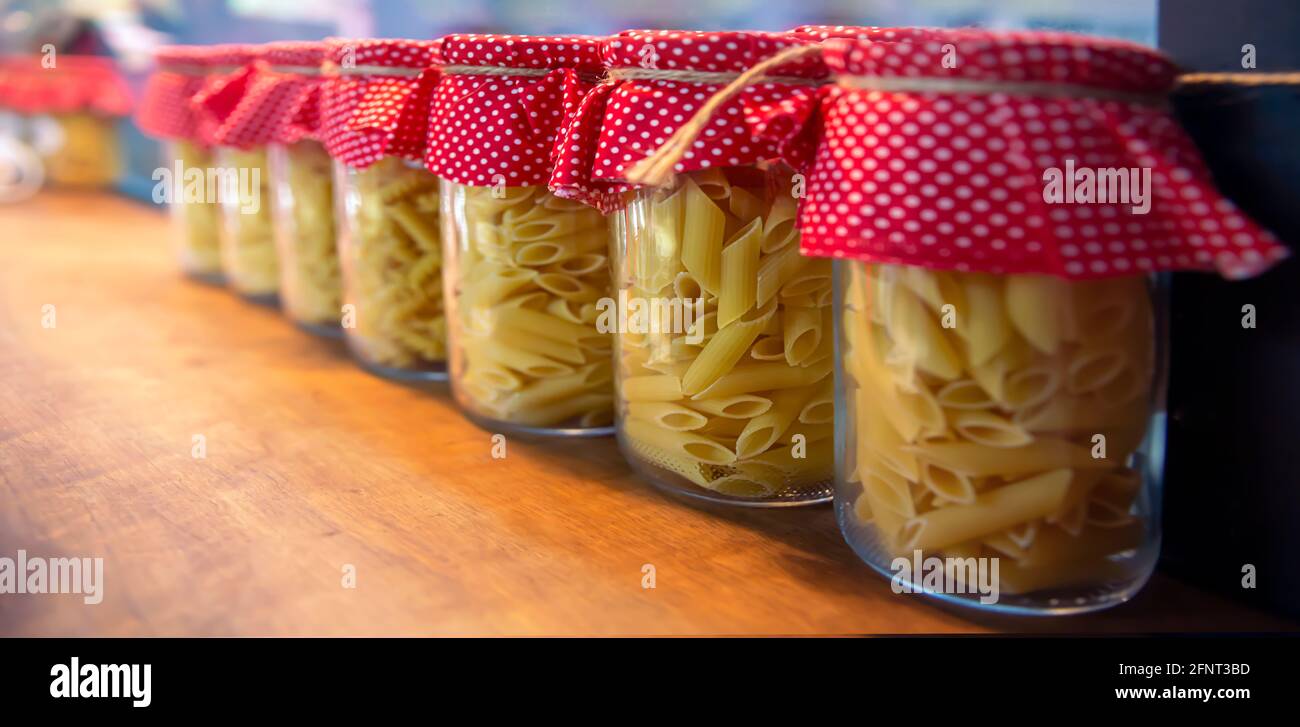 Decorative jars pasta hi-res stock photography and images - Alamy