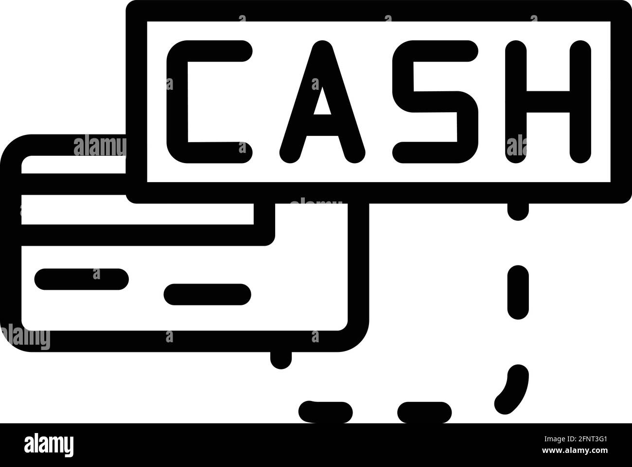 Cashback icon. Outline Cashback vector icon for web design isolated on ...