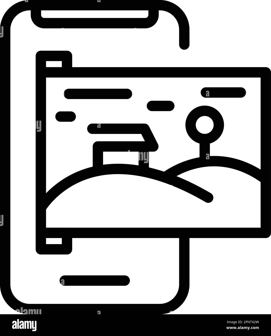 Virtual reality icon. Outline Virtual reality vector icon for web ...