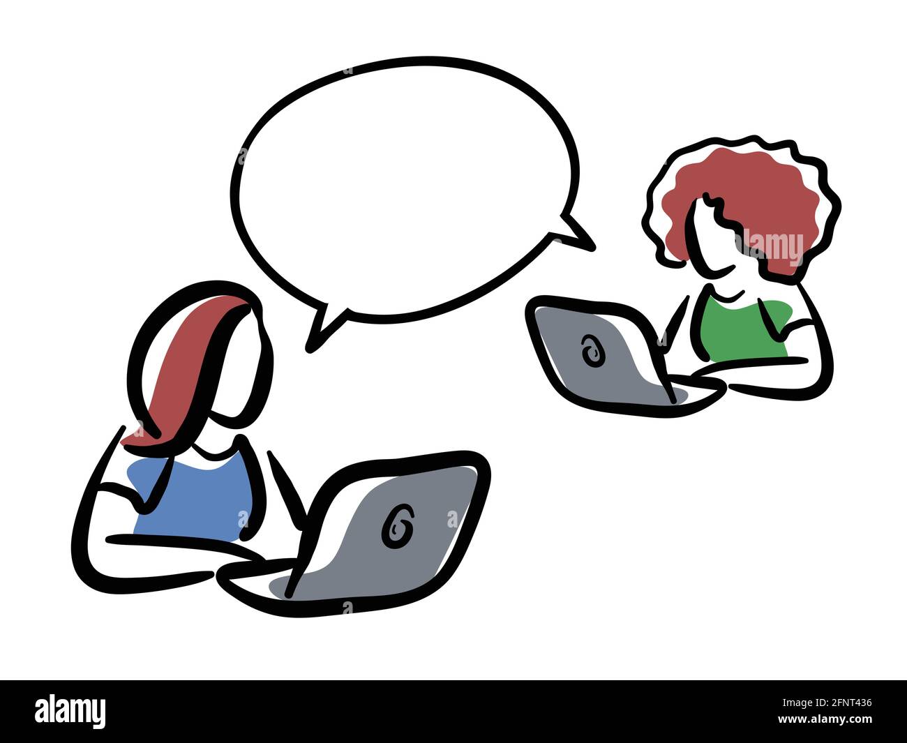 Working woman sharing knowledge vector illustration Stock Vector Image ...