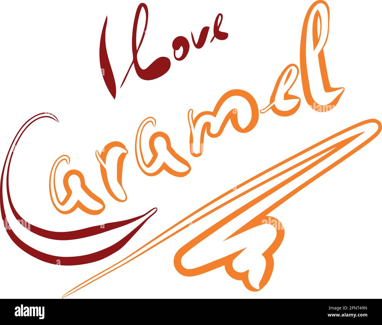 Caramel Logo. Caramel Candy Shop Logo Stock Vector Image & Art - Alamy