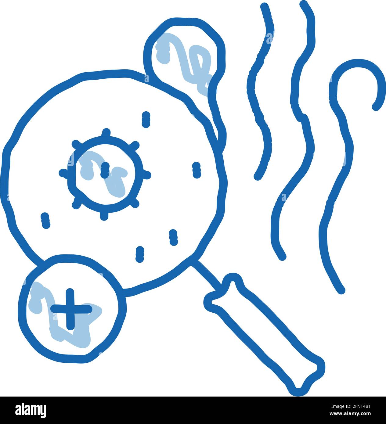 odor smell microbe research doodle icon hand drawn illustration Stock ...