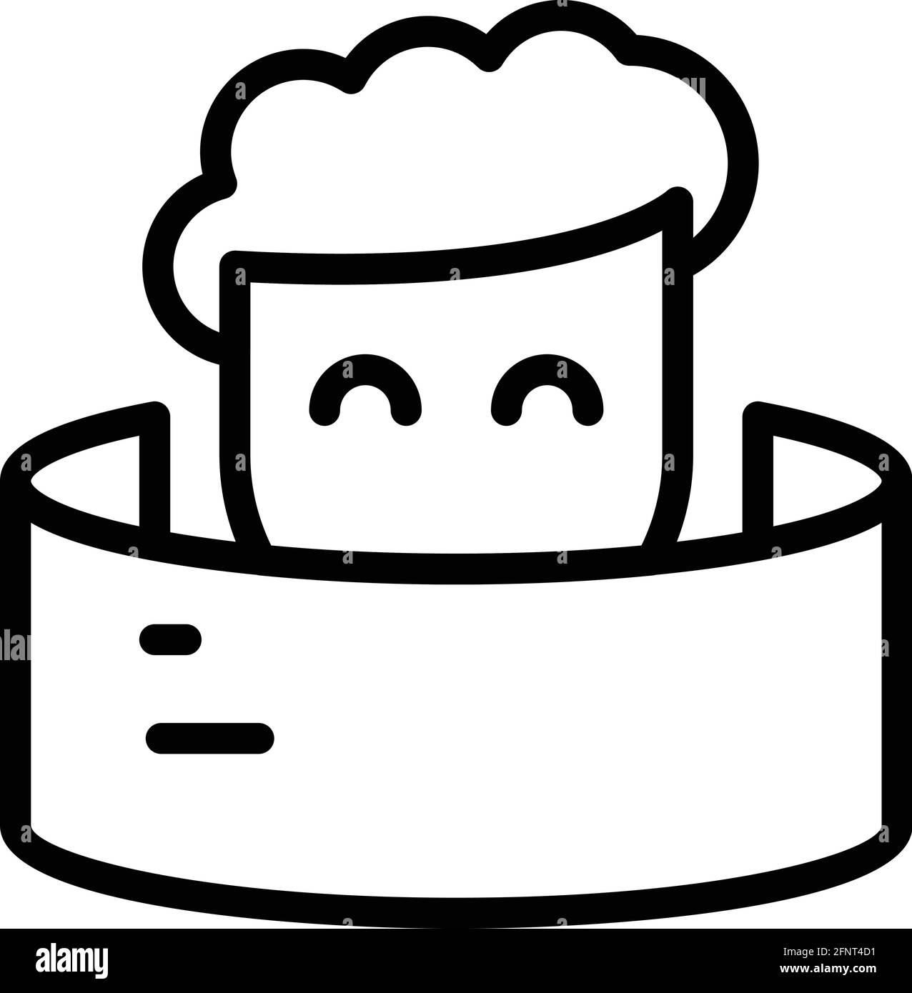 Vr gamer icon. Outline Vr gamer vector icon for web design isolated on ...