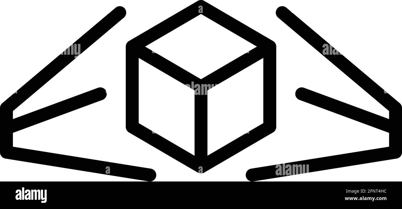 Box vr icon. Outline Box vr vector icon for web design isolated on ...