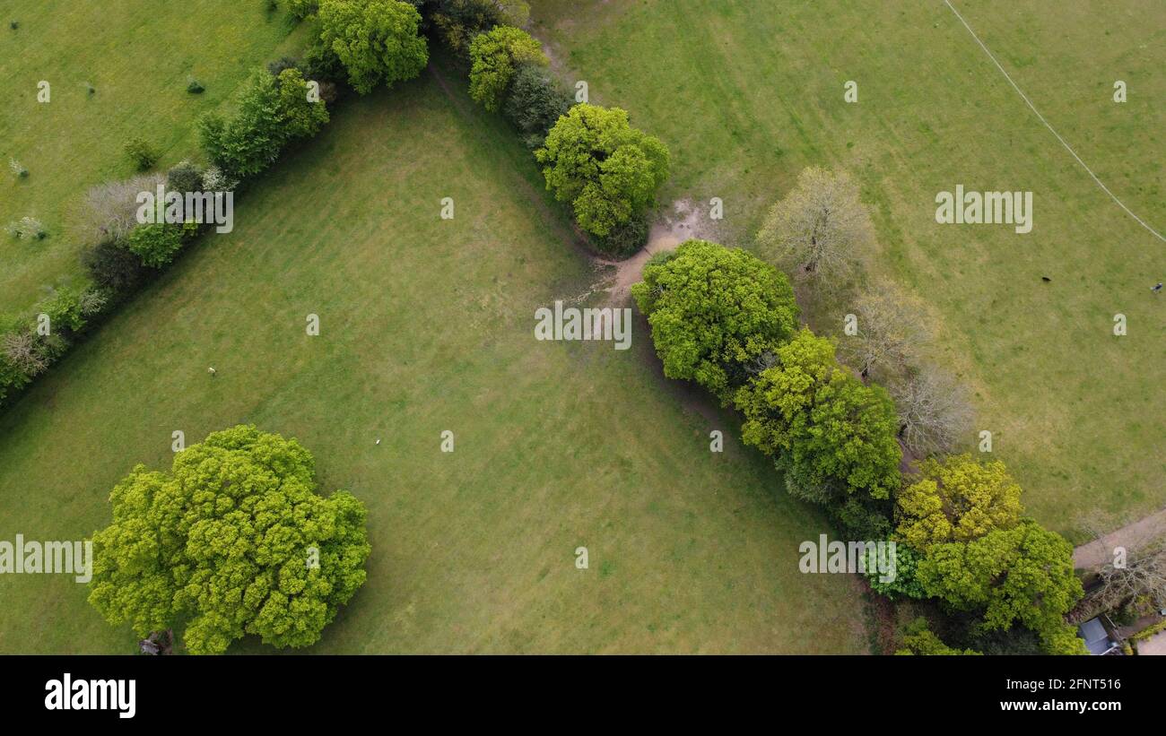 Green fields from above hi-res stock photography and images - Alamy