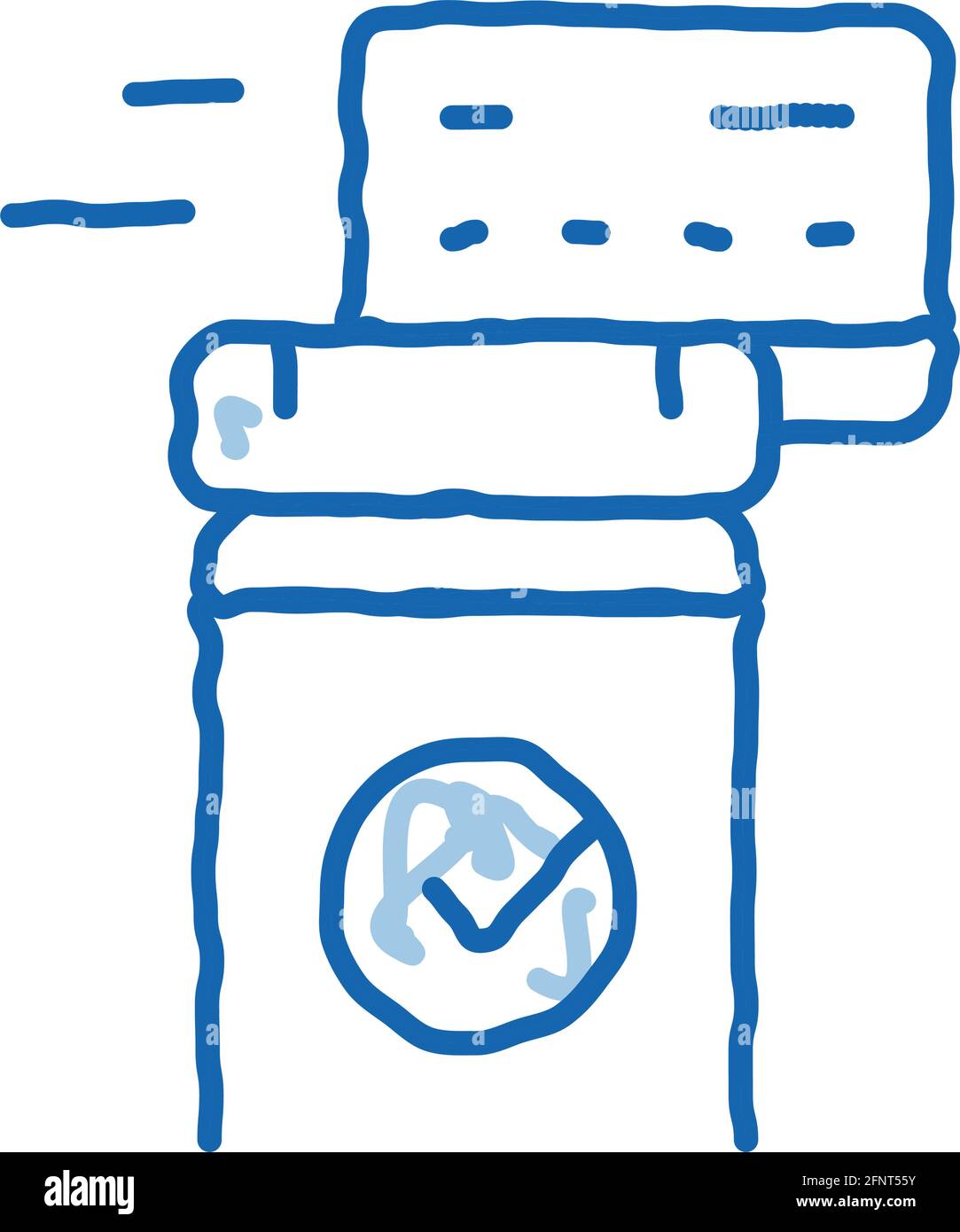 pos terminal approved card doodle icon hand drawn illustration Stock ...