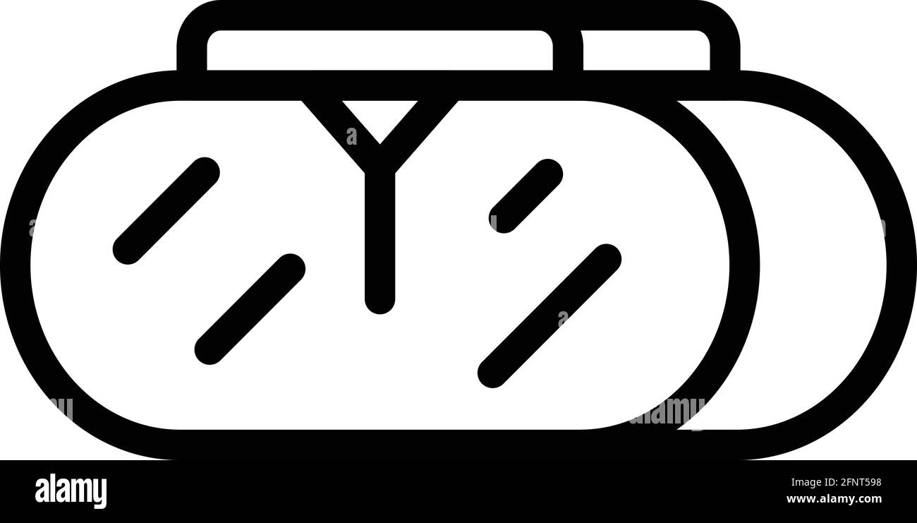 Google cardboard icon. Outline Google cardboard vector icon for web ...