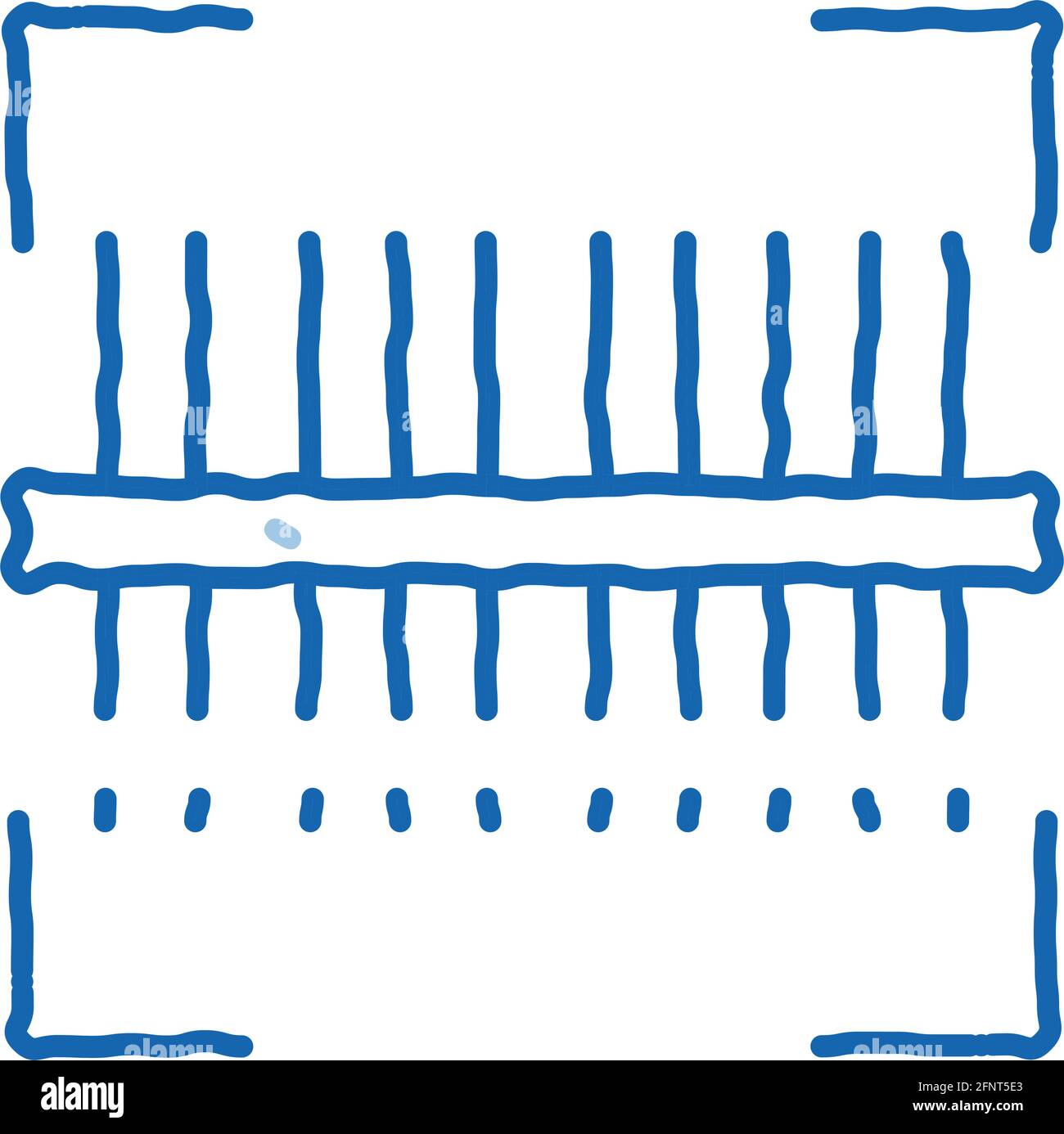webshop scanning barcode doodle icon hand drawn illustration Stock ...