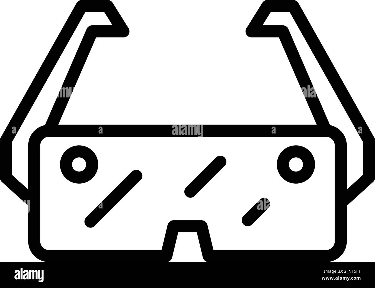 Video goggles icon. Outline Video goggles vector icon for web design ...