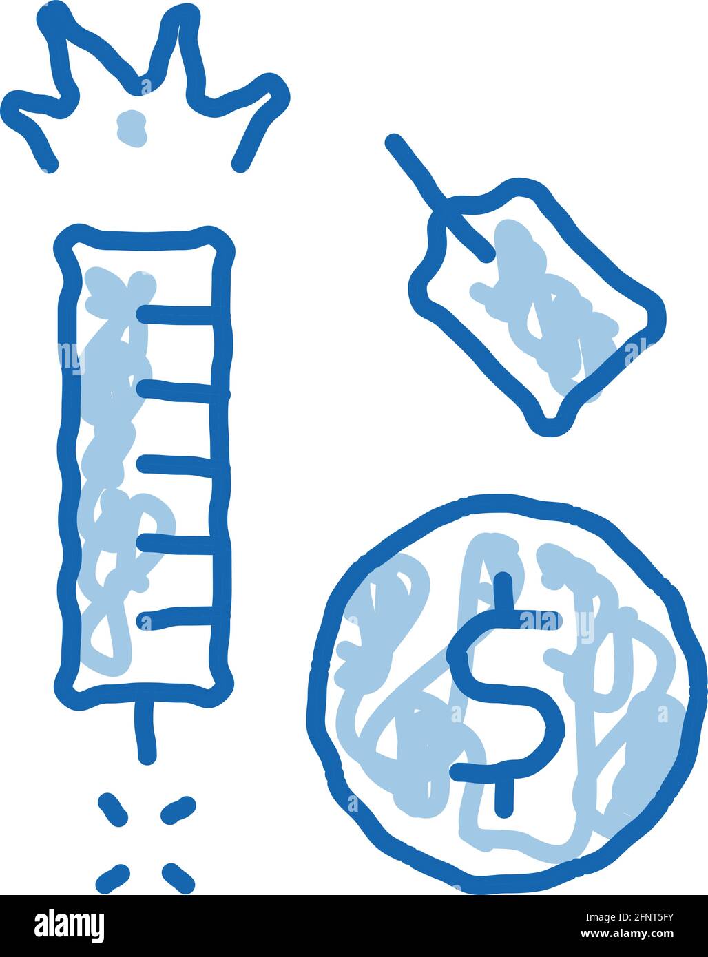 firework label price doodle icon hand drawn illustration Stock Vector ...