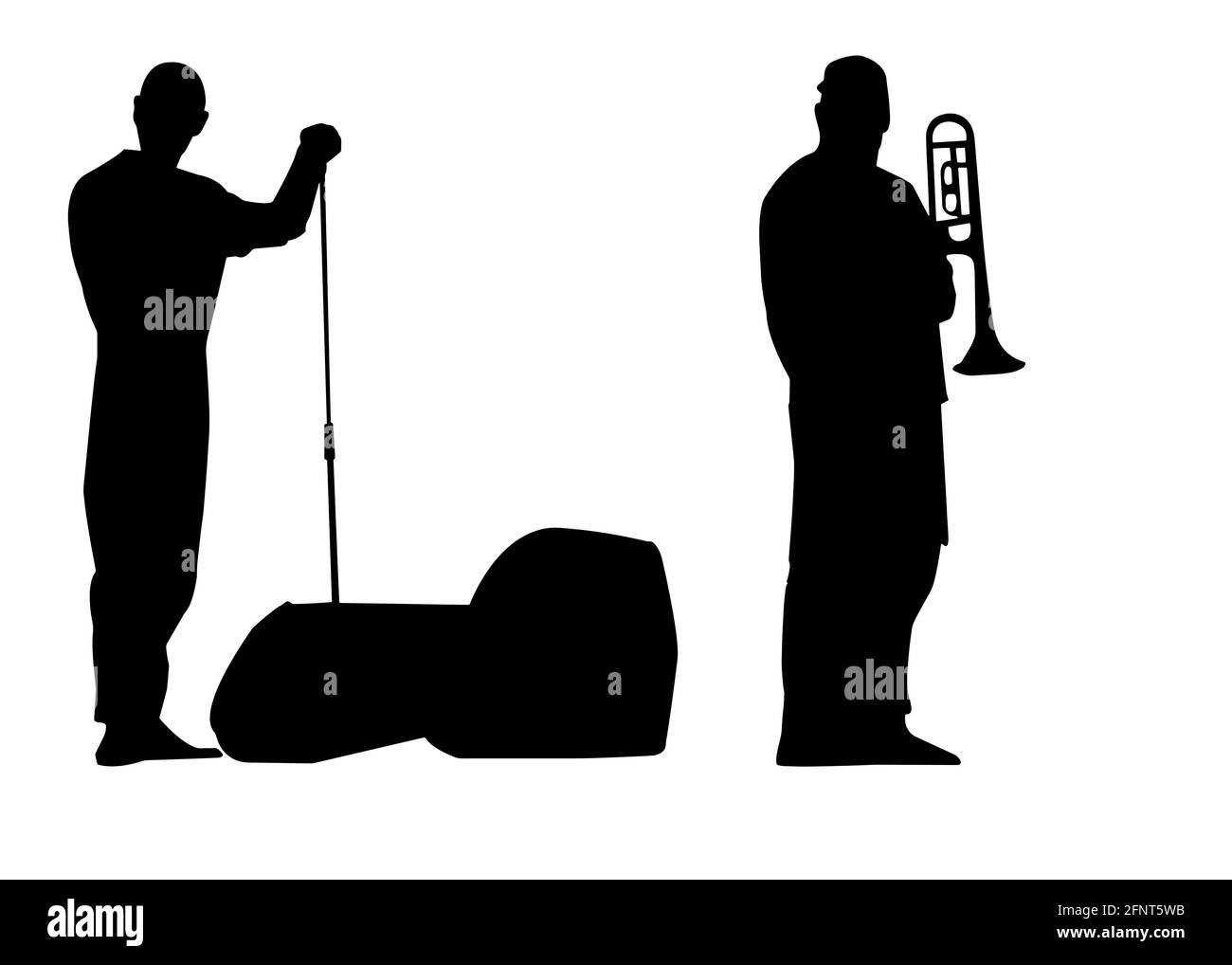 Solo performance professional trumpeter in hi-res stock photography and ...
