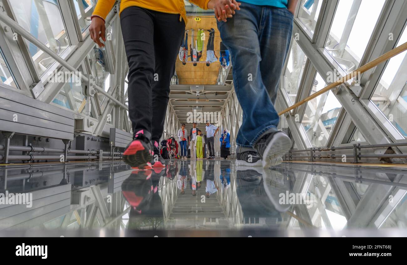Tower Bridge, London, UK. 17 May 2021. Tower Bridge welcomes people ...