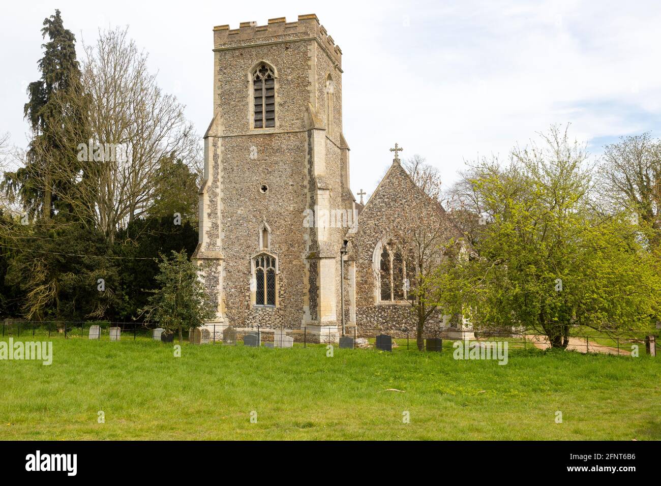 Village parish church of Saint Nicholas, Thelnetham, Suffolk, England ...