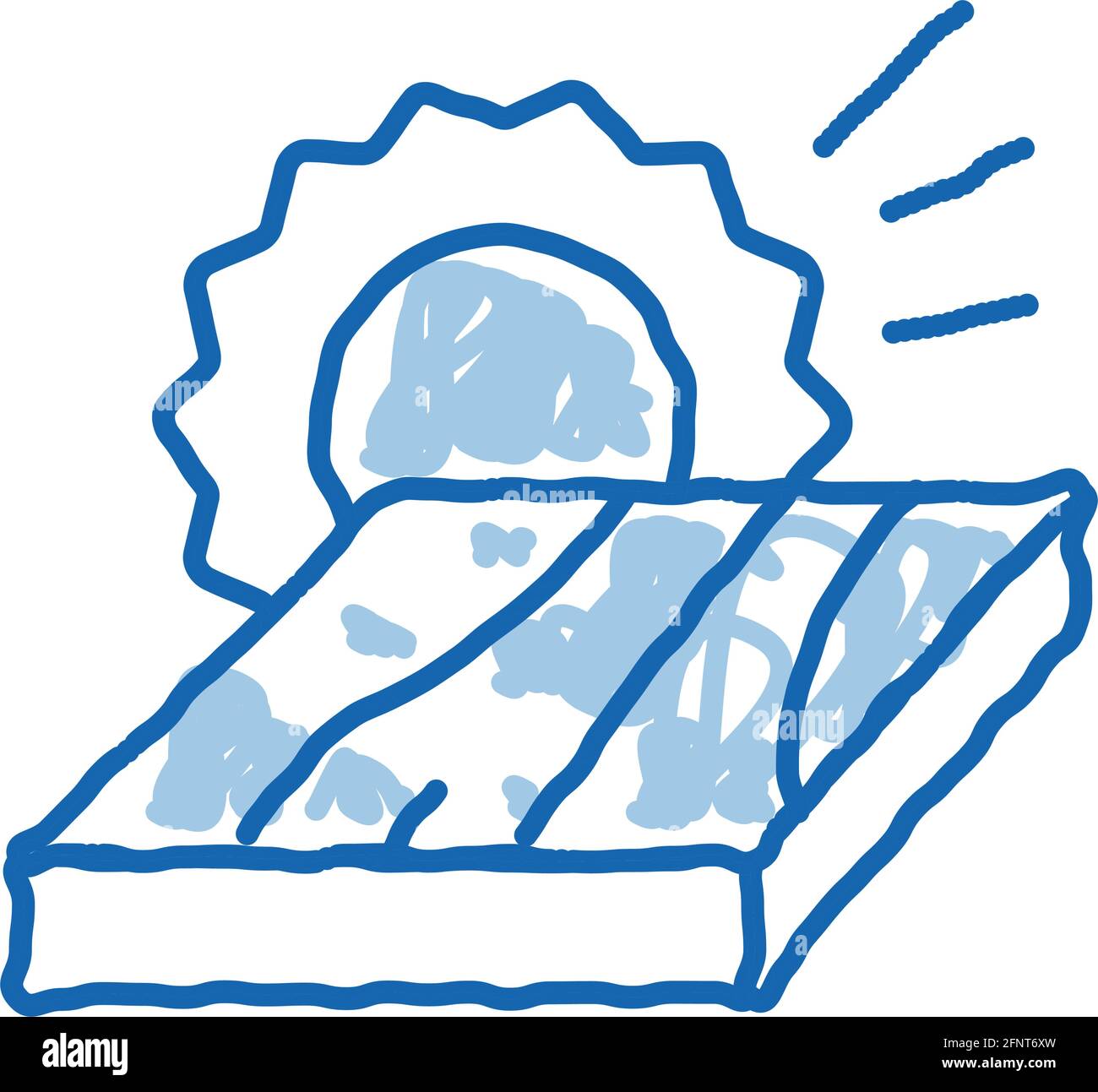 Working circular saw cutting Cut Out Stock Images & Pictures - Alamy